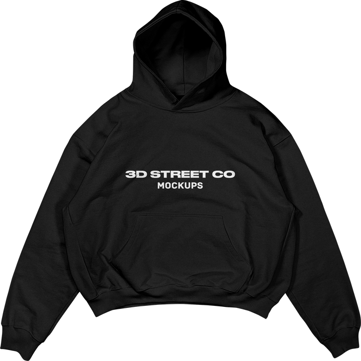 Boxy Hoodie Mockup – 3DStreetCo