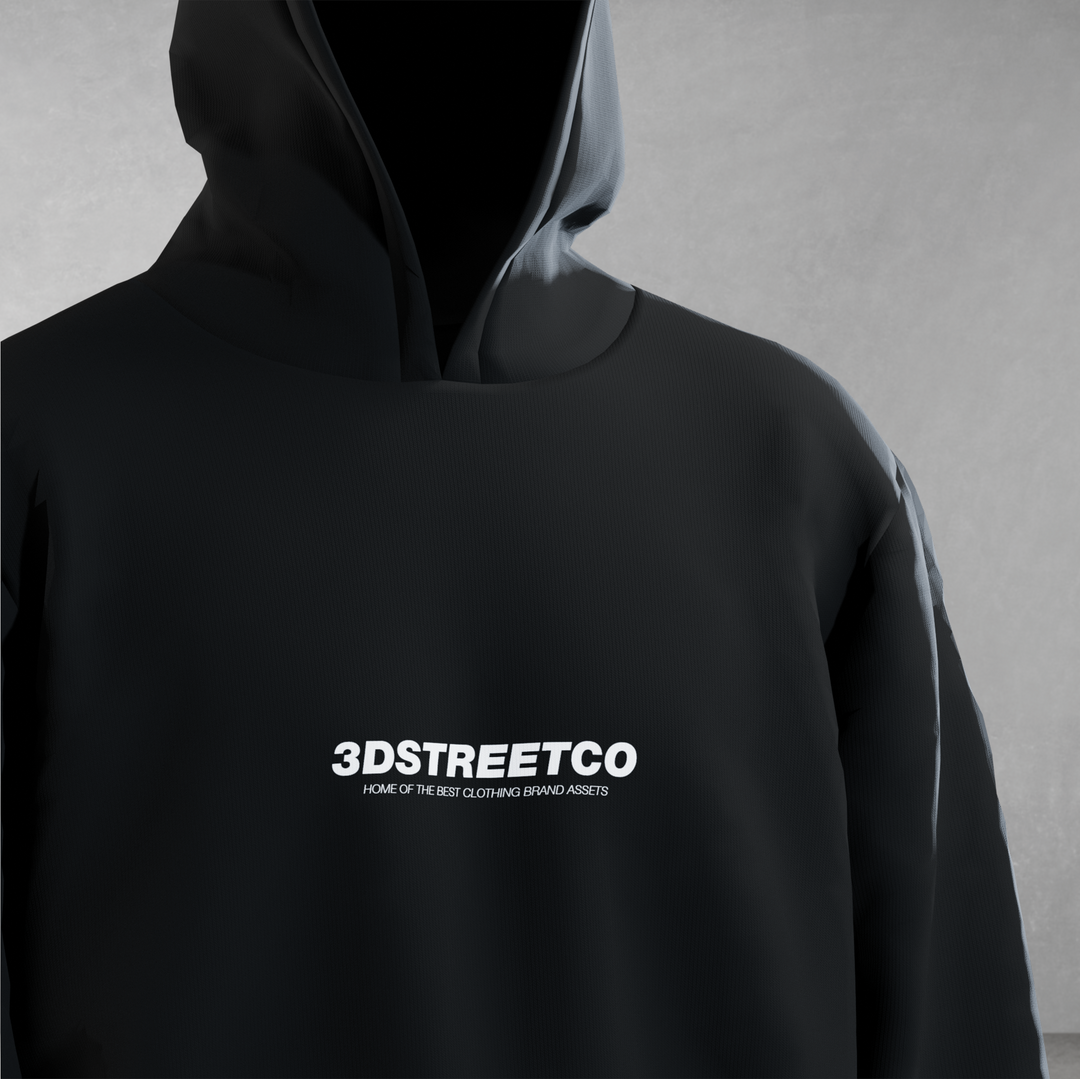 3D Hoodie Mockup | 360° Customizable Blender File – 3DStreetCo