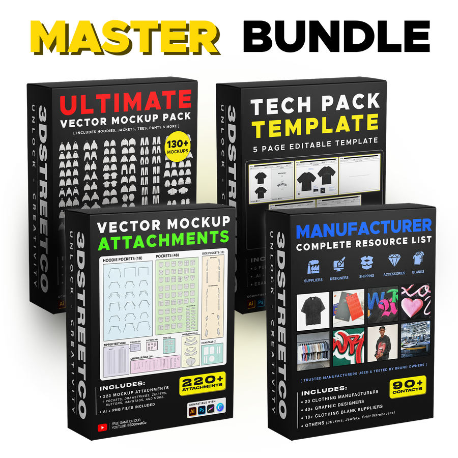 Master Vector Assets Bundle | Complete Design & Production Kit – 3DStreetCo