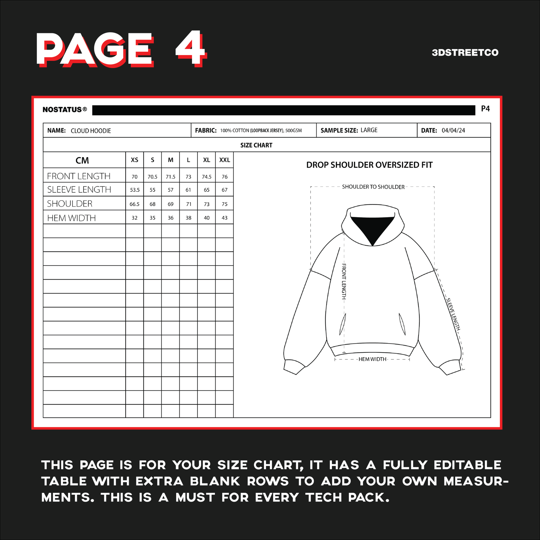 Ultimate Clothing Template Bundle | 44 Garment Mockups & Editable Tech Pack – 3DStreetCo