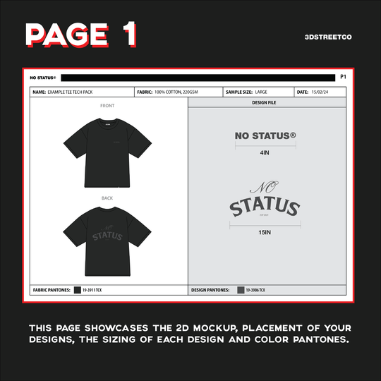 Ultimate Vector Bundle: Clothing Mockups + Tech Pack Template – 3DStreetCo