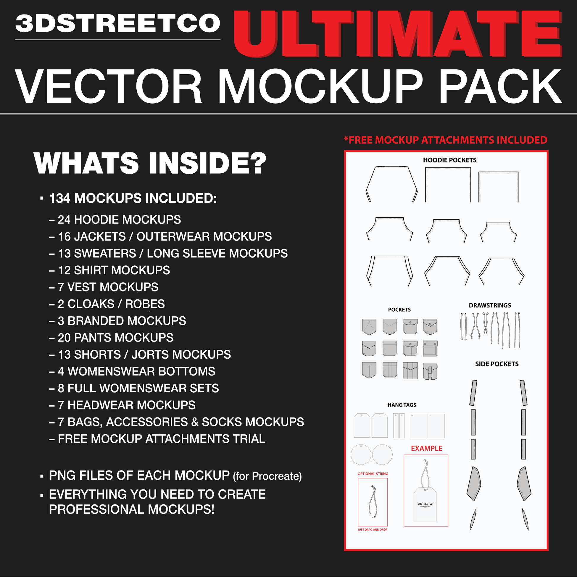 Master Vector Assets Bundle – Complete Clothing Design Toolkit – 3DStreetCo