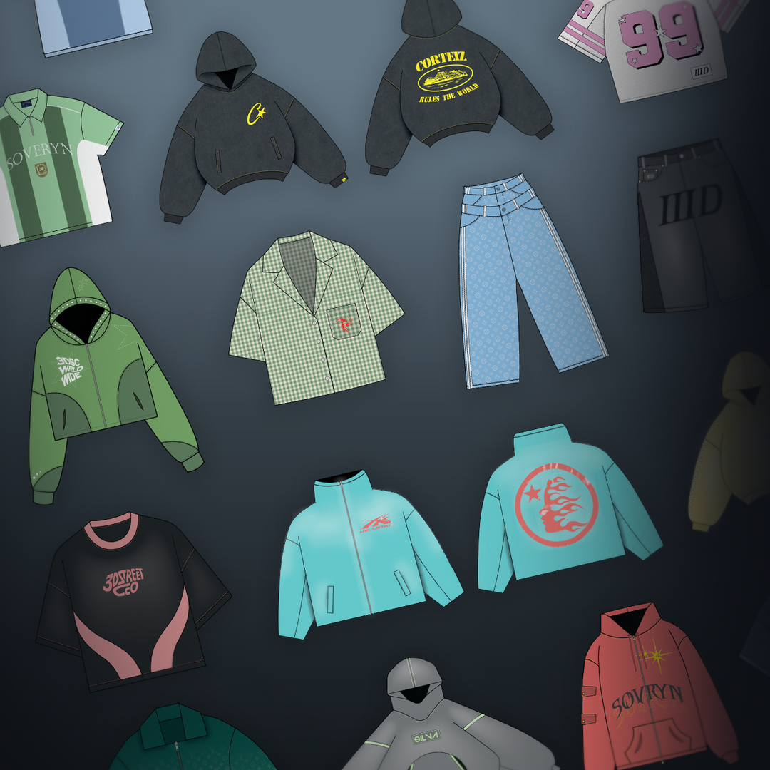 Starter Vector Mockup & Tech Pack Bundle | All‑in‑One – 3DStreetCo