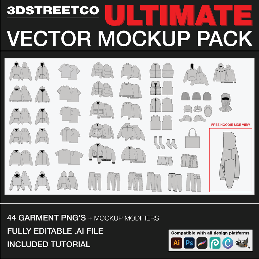 44 High-Quality Garment Mockups | Ultimate Apparel Mockup Pack for ...